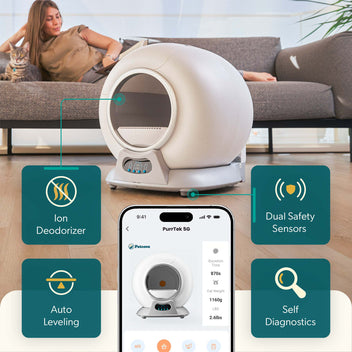 PurrTek Automatic Self-Cleaning Litter Robot for Cats – Petcove